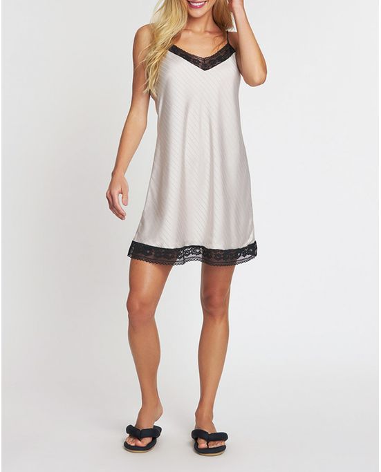 Camisola Recco Charmeuse Prime Jacquard Renda | Pijama Online - Pijama ...