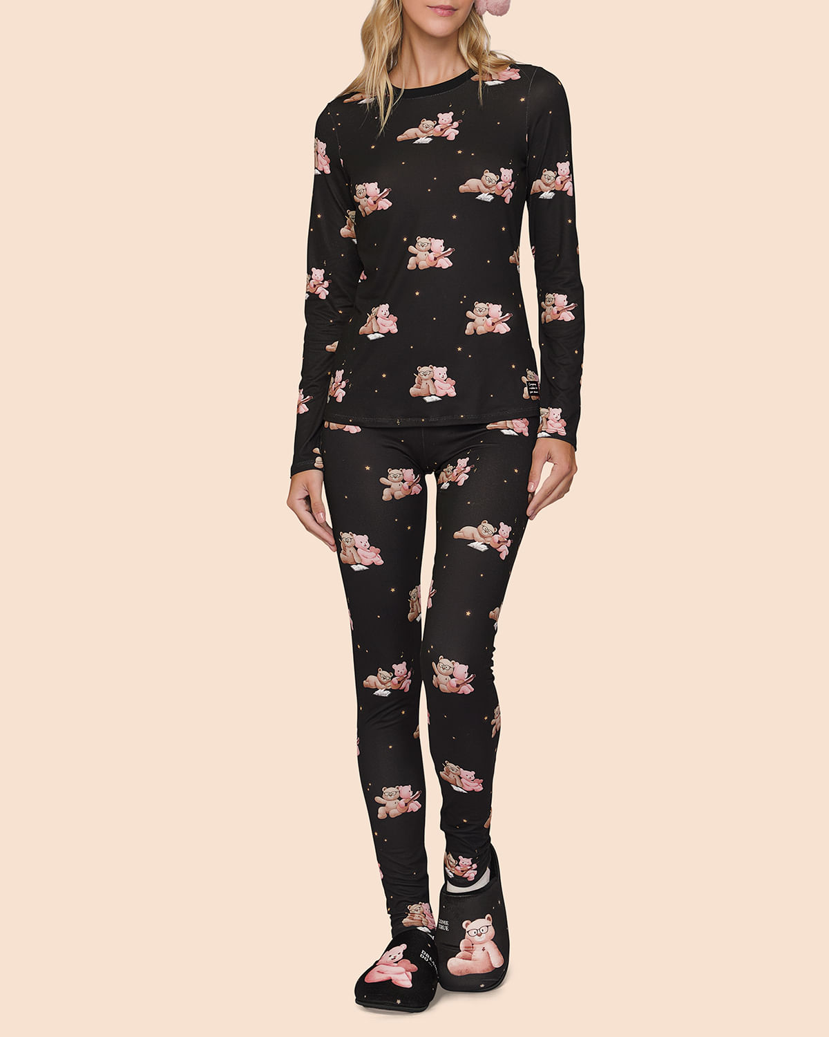 Pijama Legging Lua Luá Sublime Touch Ursos - Pijama Online